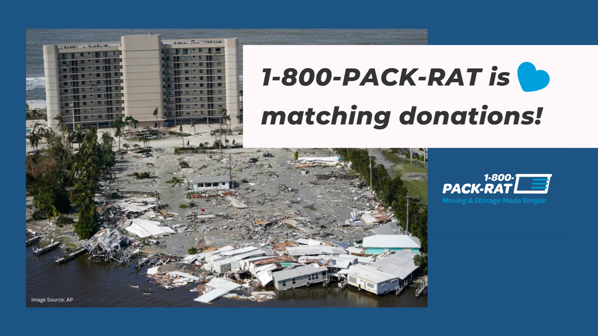 1-800-PACK-RAT Hurricane Ian Disaster Relief Fund